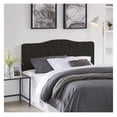 Cassandra Queen Tufted Headboard, Upholstered in Durable Linen Fabric ...