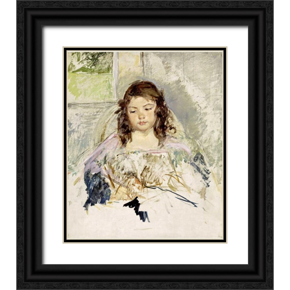 Cassatt, Mary 12x14 Black Ornate Wood Framed with Double Matting Museum ...