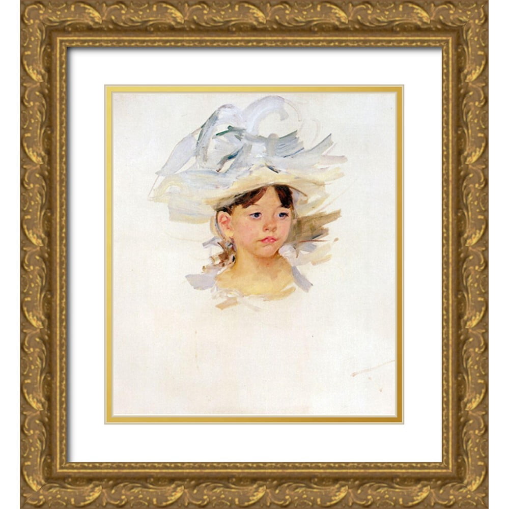 Cassatt, Mary 15x17 Gold Ornate Wood Framed with Double Matting Museum ...