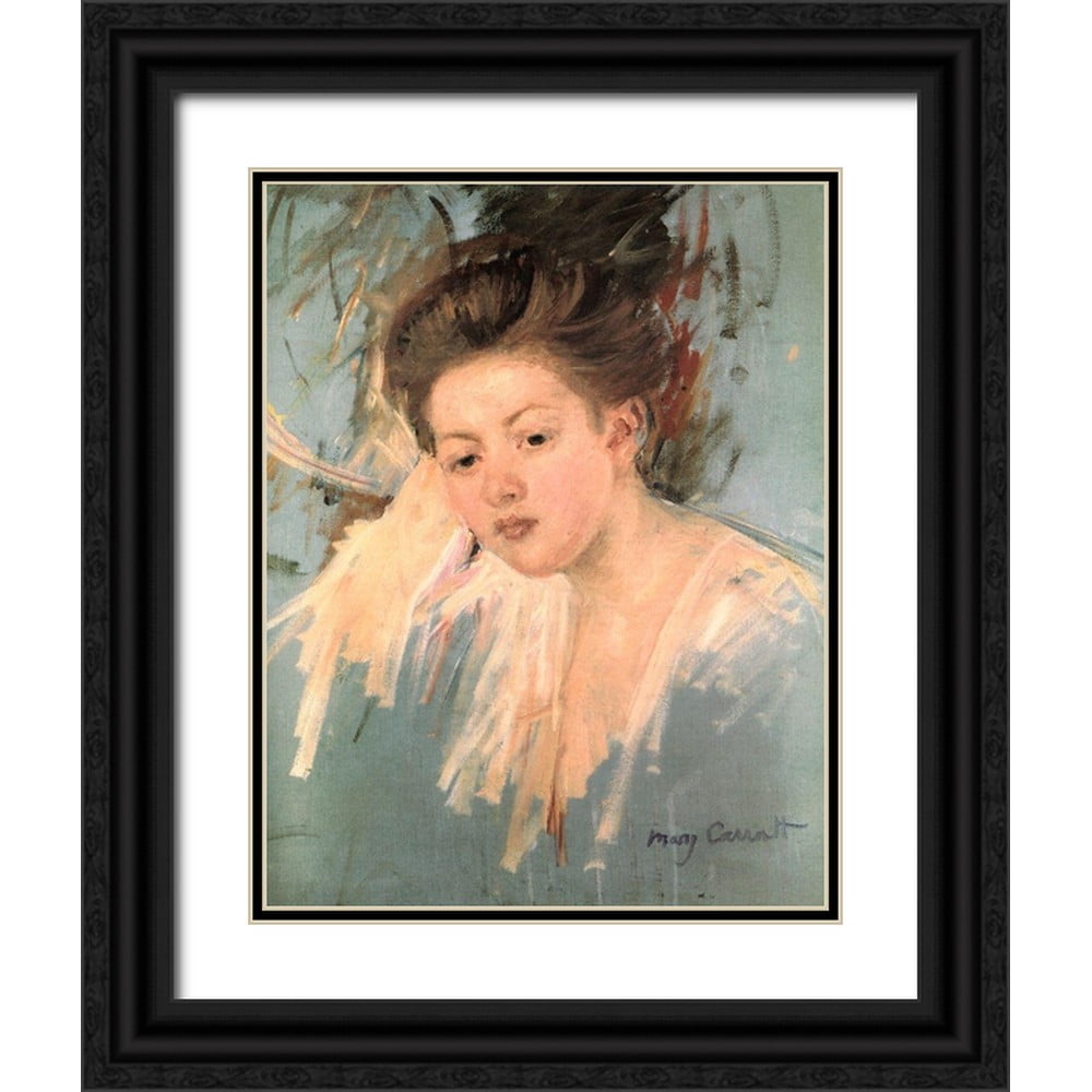 Cassatt, Mary 15x18 Black Ornate Wood Framed with Double Matting Museum ...