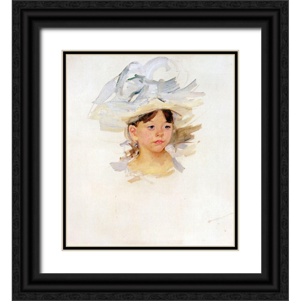 Cassatt, Mary 20x22 Black Ornate Wood Framed with Double Matting Museum ...