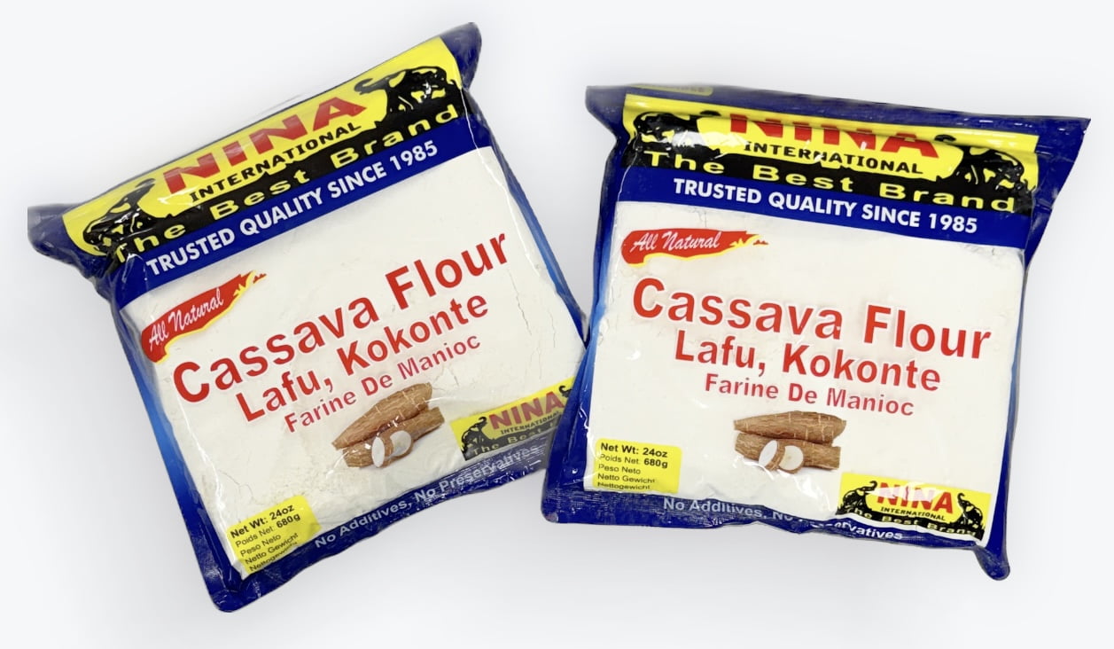 Cassava Flour Lafu Kokonte, All Natural, (2-Pack), 24 oz NINA ...