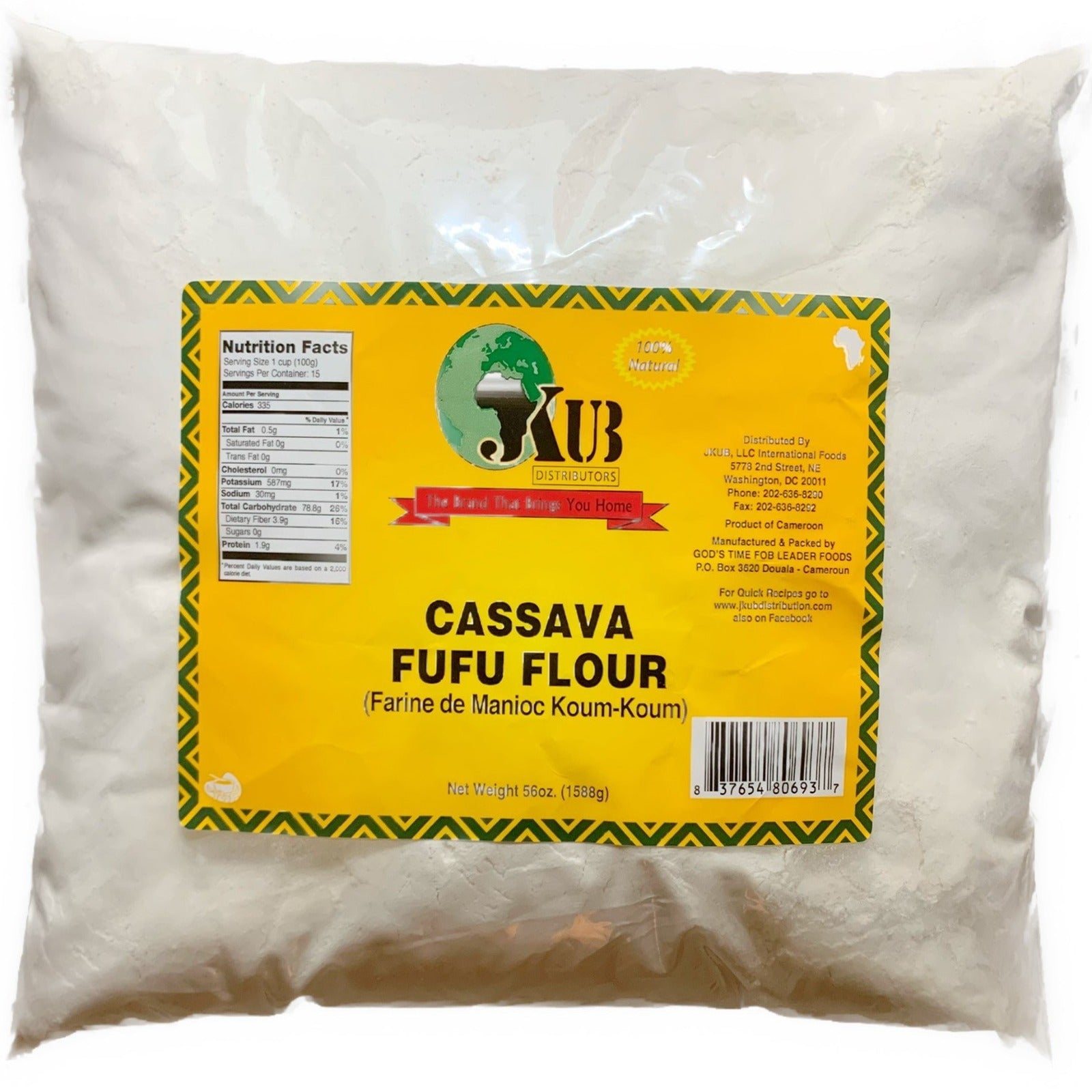Cassava Fufu (Kumkum) - Premium African Staple for Traditional Dishes ...