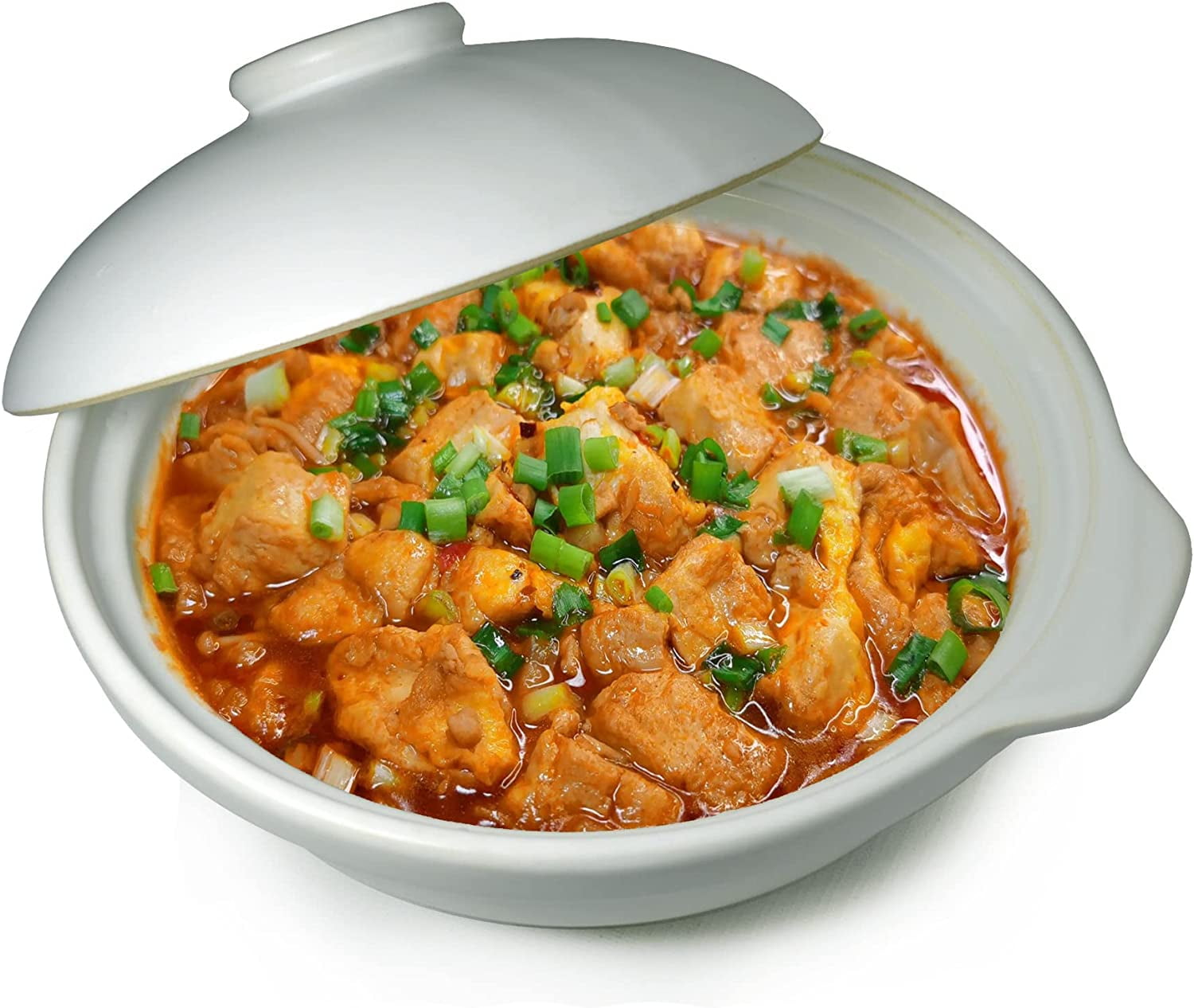 Casserole Clay Pot Heat-resistant Premium Ceramic Bowls Lid Cooking ...