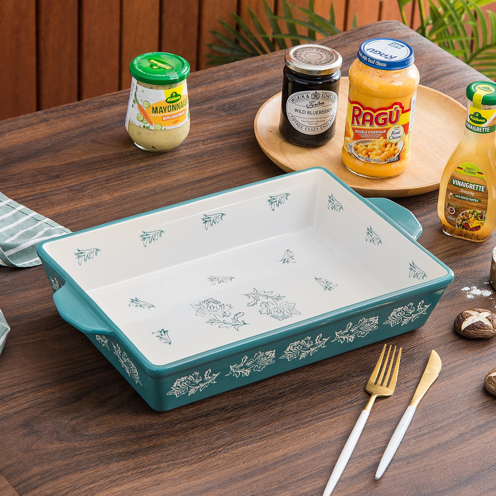 Casserole Dish Baking Dish Ceramic Lasagna Pan Bakeware Sets Baking ...