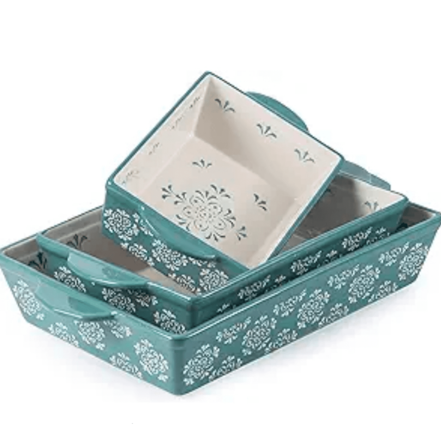 Casserole Dish Ceramic Baking Pan, 3pcs Bakeware Sets, 9x13 Baking Pan ...