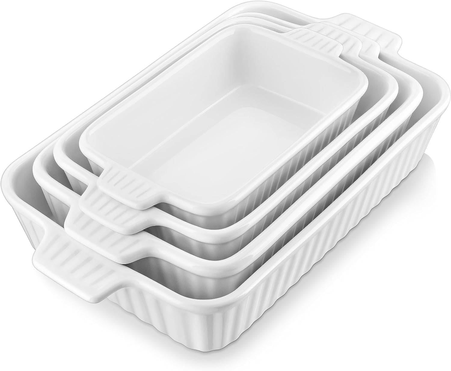 Casserole Dishes for Oven, Porcelain Baking Dishes, Ceramic Bakeware ...