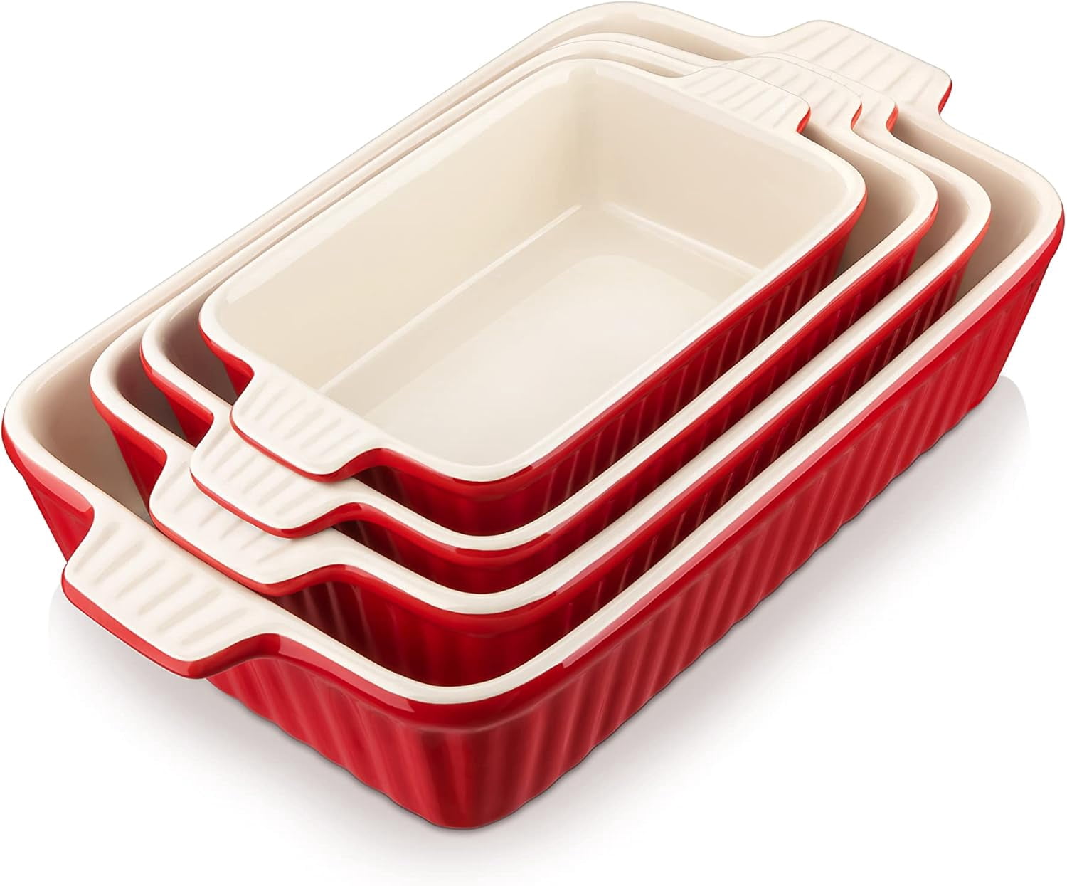 Casserole Dishes for Oven, Porcelain Baking Dishes, Ceramic Bakeware ...