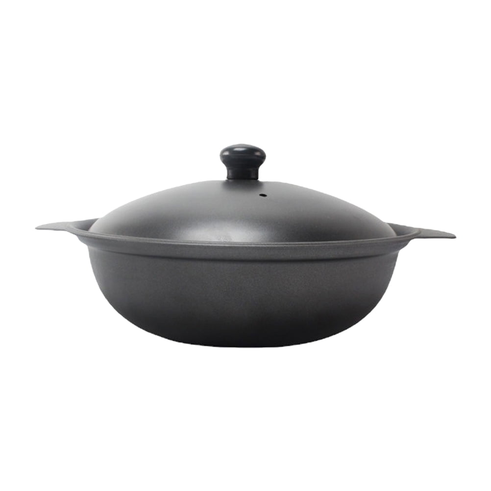 Casserole Iron Pot Dish Cast Stew Kitchen Lid Cooking Clay Rice Pan ...