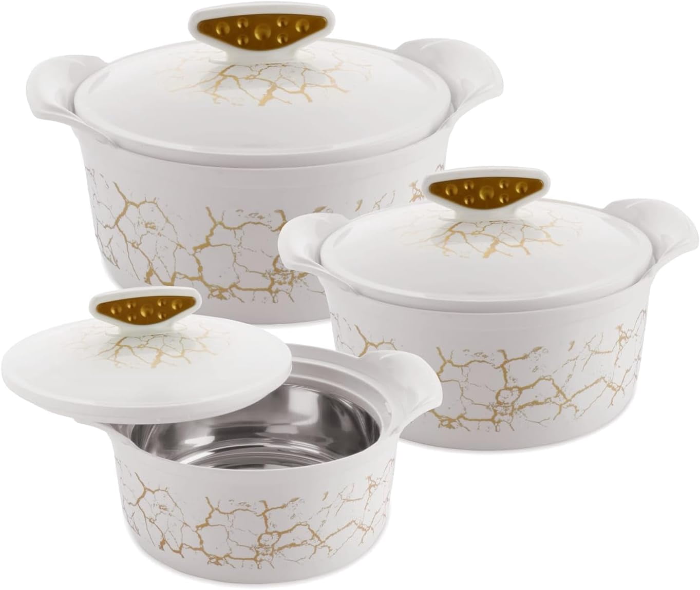Casserole Thermoware Serving Stainless Steel Hot Cold Food Insulated ...