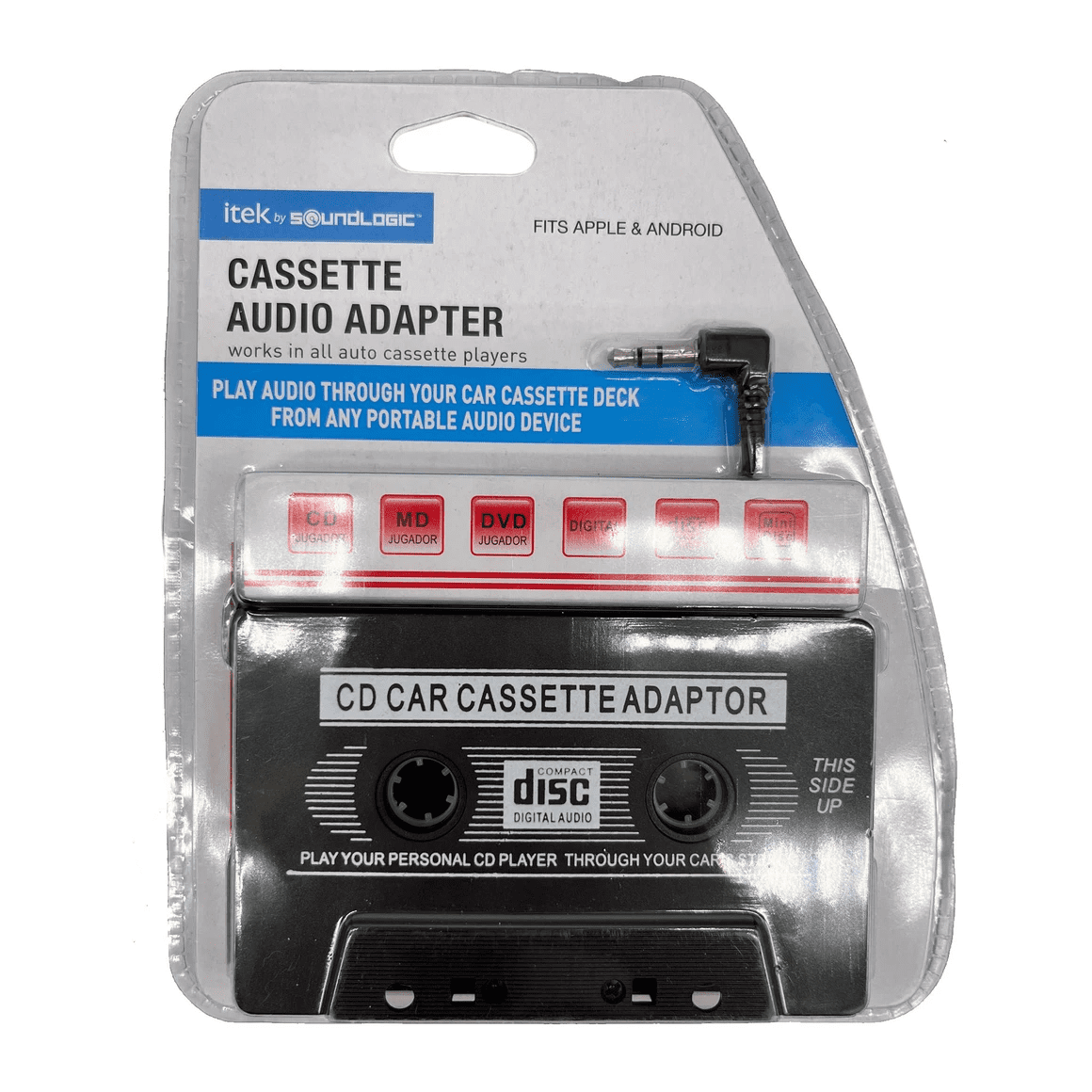 Cassette Audio Adapter, 3.5mm Aux Cable, Retro Cassette Deck Converter ...