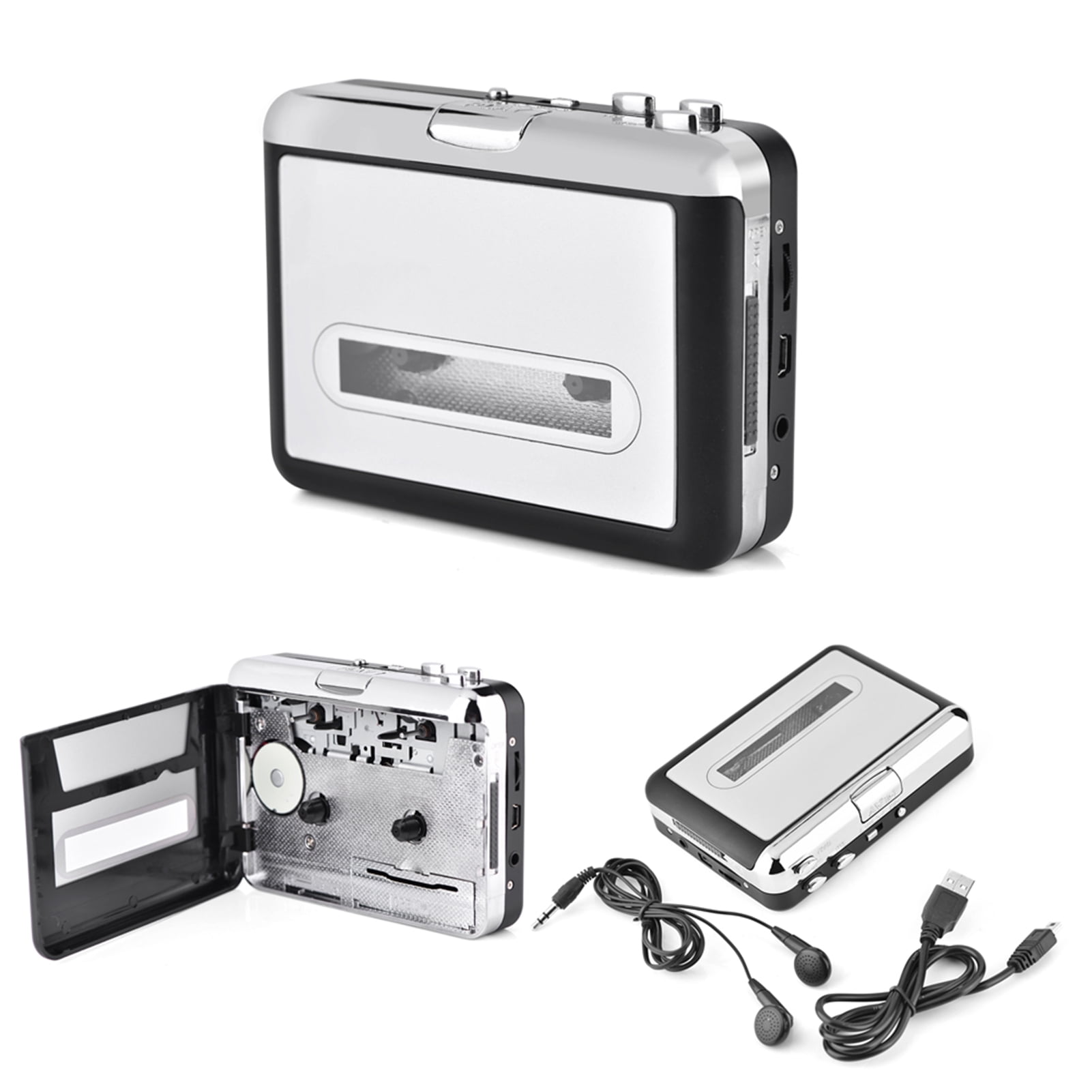 Cassette To MP3 Converter, USB Cassette Tape To PC/ MP3 /CD Switcher ...