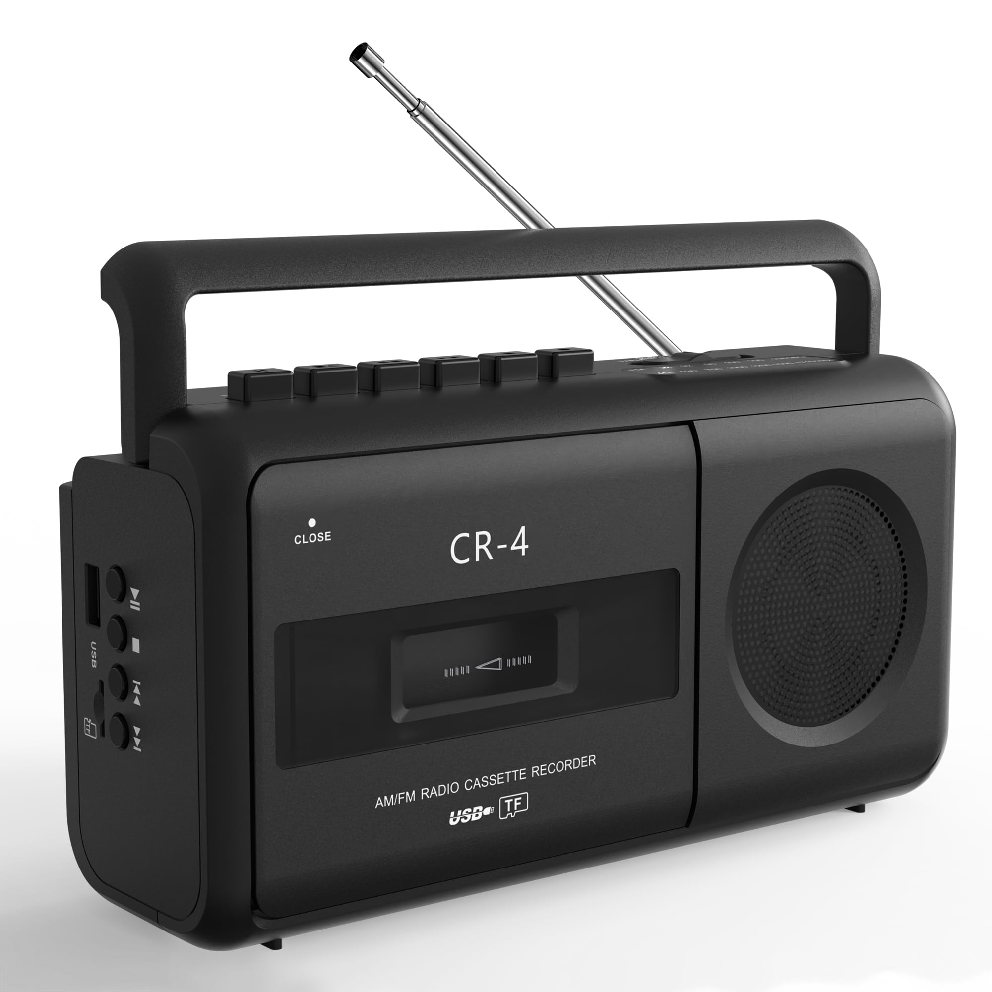 Cassette Player Boombox, Portable AM/FM Radio Stereo, Cassette Tape ...
