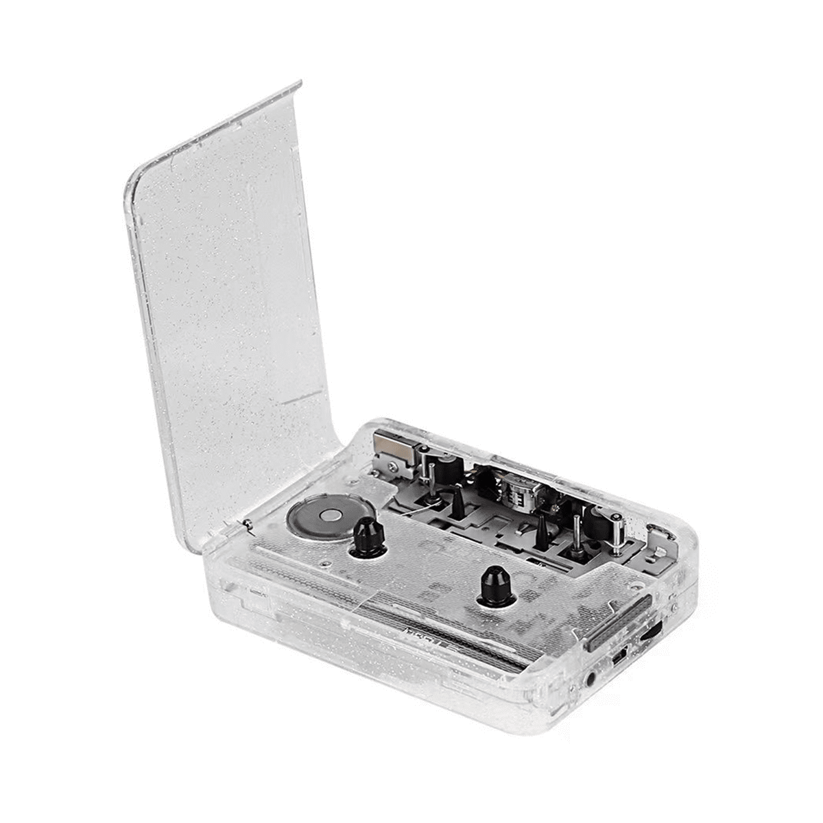 Cassette Player Full Transparent Shell Cassette to MP3 Format Tape ...