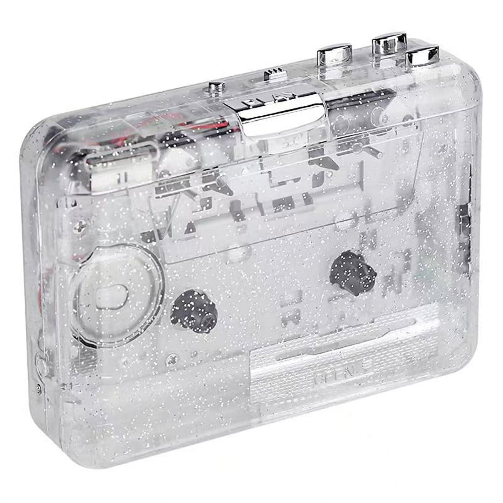 Cassette Player Full Transparent Shell Cassette to MP3 Format Tape ...