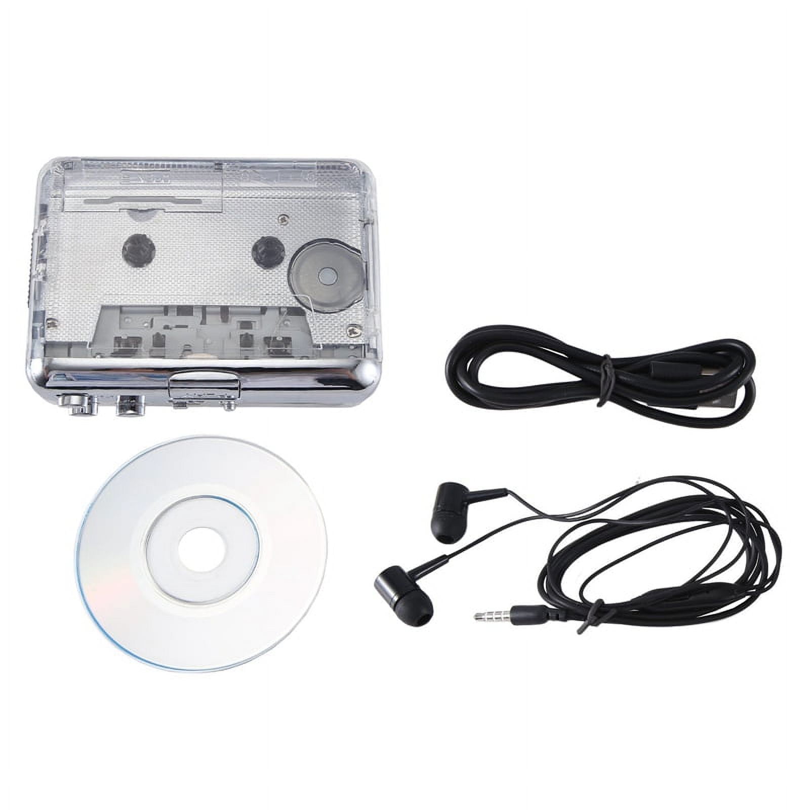 Cassette Player Portable USB Capture Tape to MP3 Audio Music Converter ...