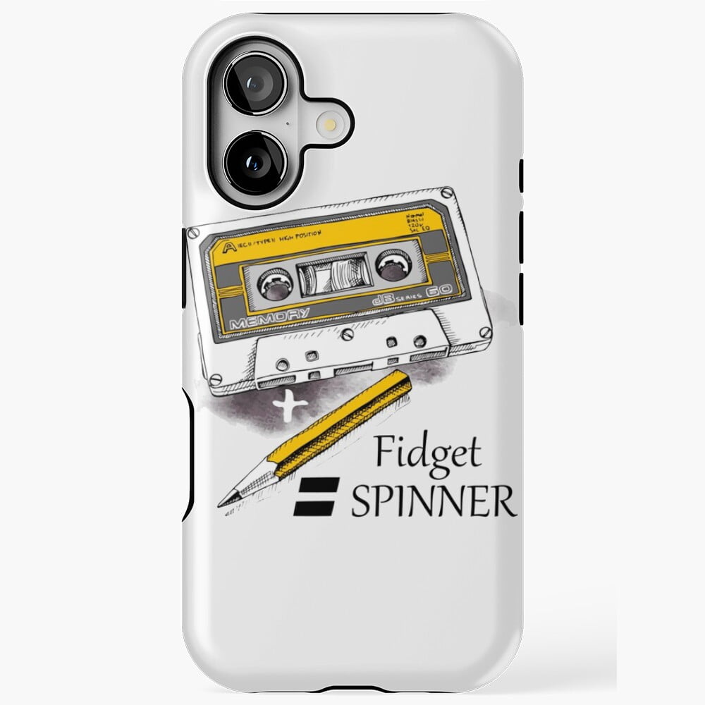 Cassette Spinner Inspired Retro Music Tribute Artwork iPhone Case 17 ...