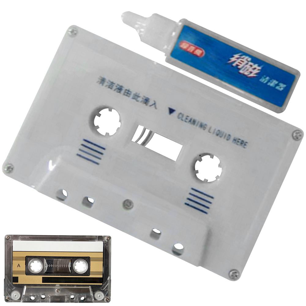 Cassette Tape Head Cleaner Tape Cleaning Kit Audio Cassette Head ...