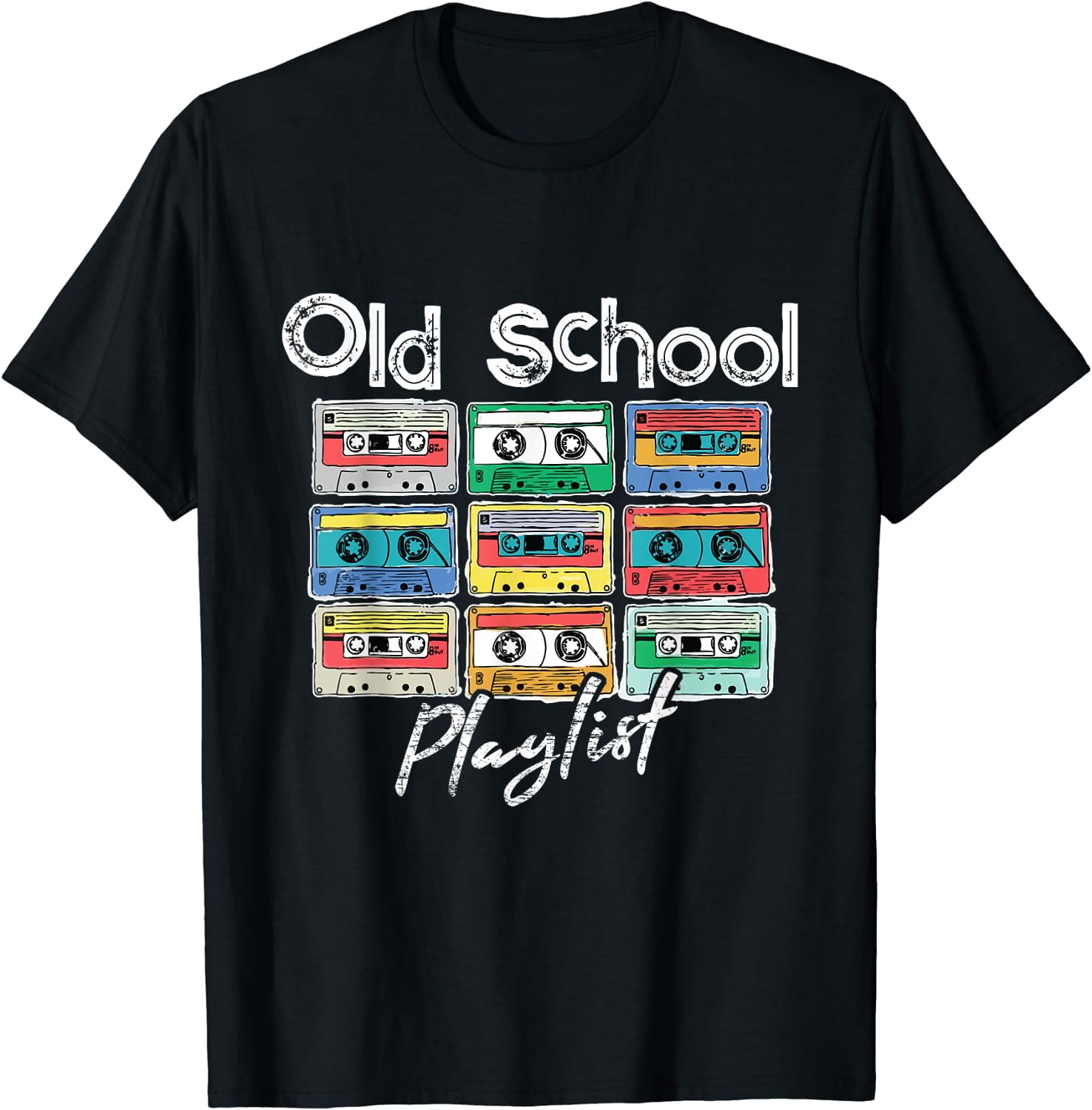 Cassette Tape Music 80s Old School Playlist Vintage Eighties T-Shirt - Walmart.com