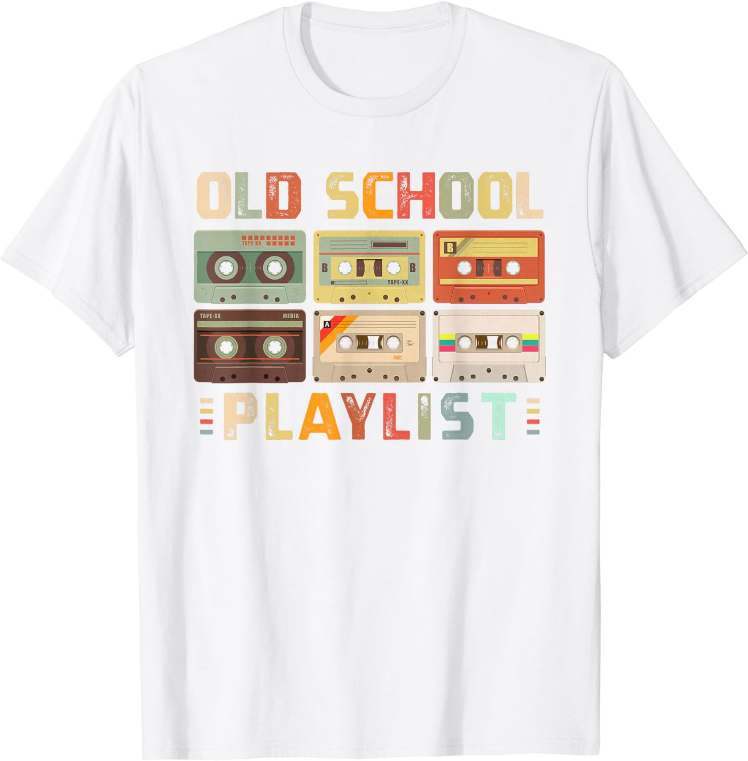 Cassette Tape Music 80s Retro Old School Playlist T-Shirt - Walmart.com