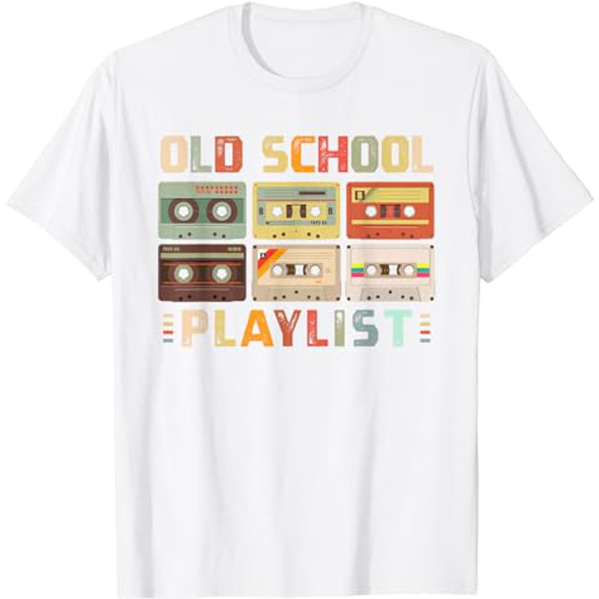 Cassette Tape Music 80s Retro Old School Playlist T-Shirt - Walmart.com