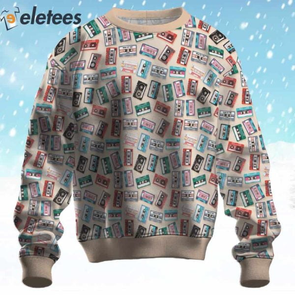 Cassette Tapes Ugly Christmas Sweater - Walmart.com