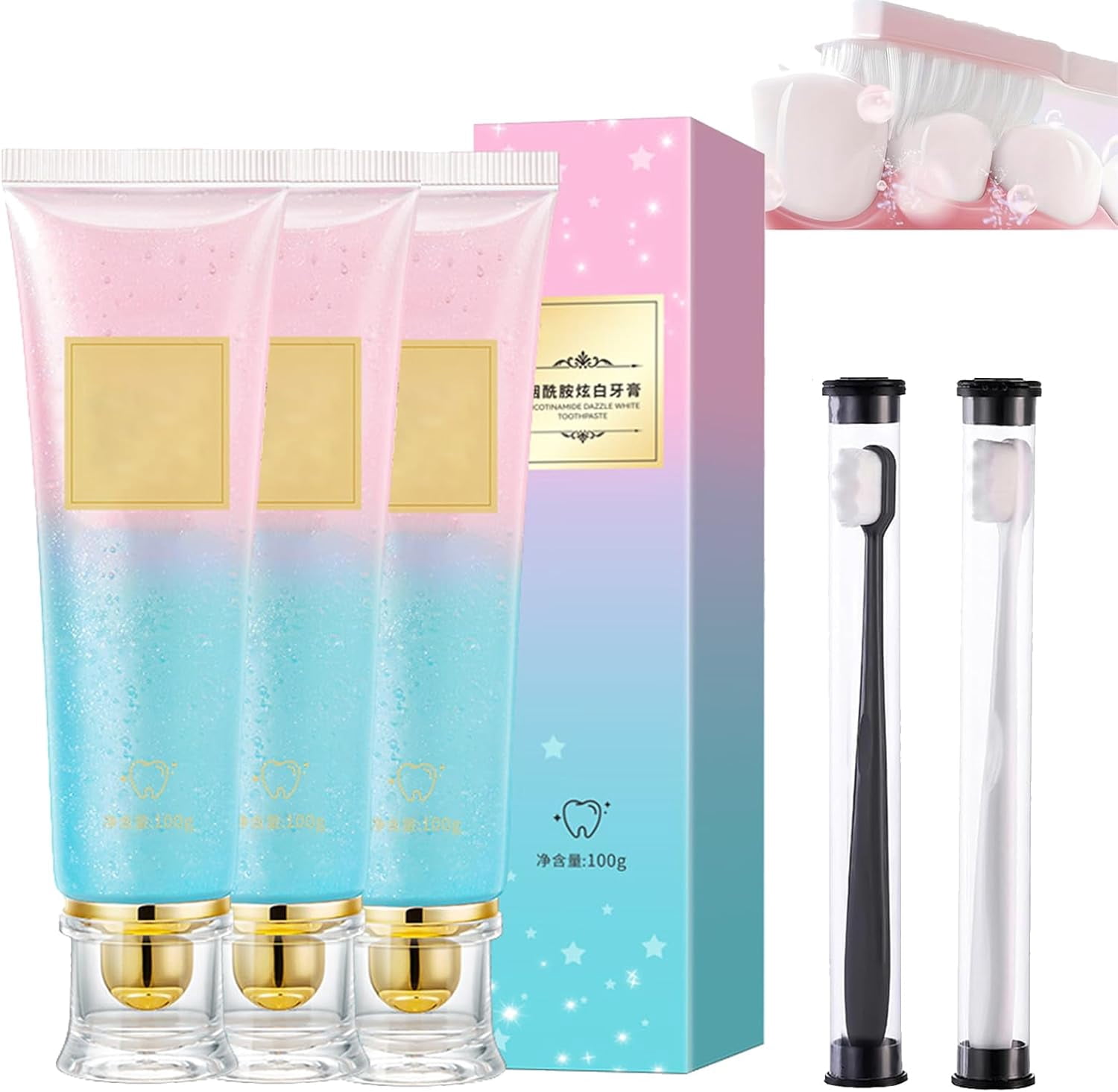 Cassette Toothpaste, Niacinamide Whitening Toothpaste - for Healthier ...