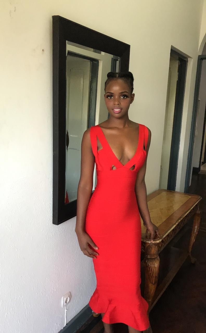 Cassi dress-Red / Medium / Bandage - Walmart.com