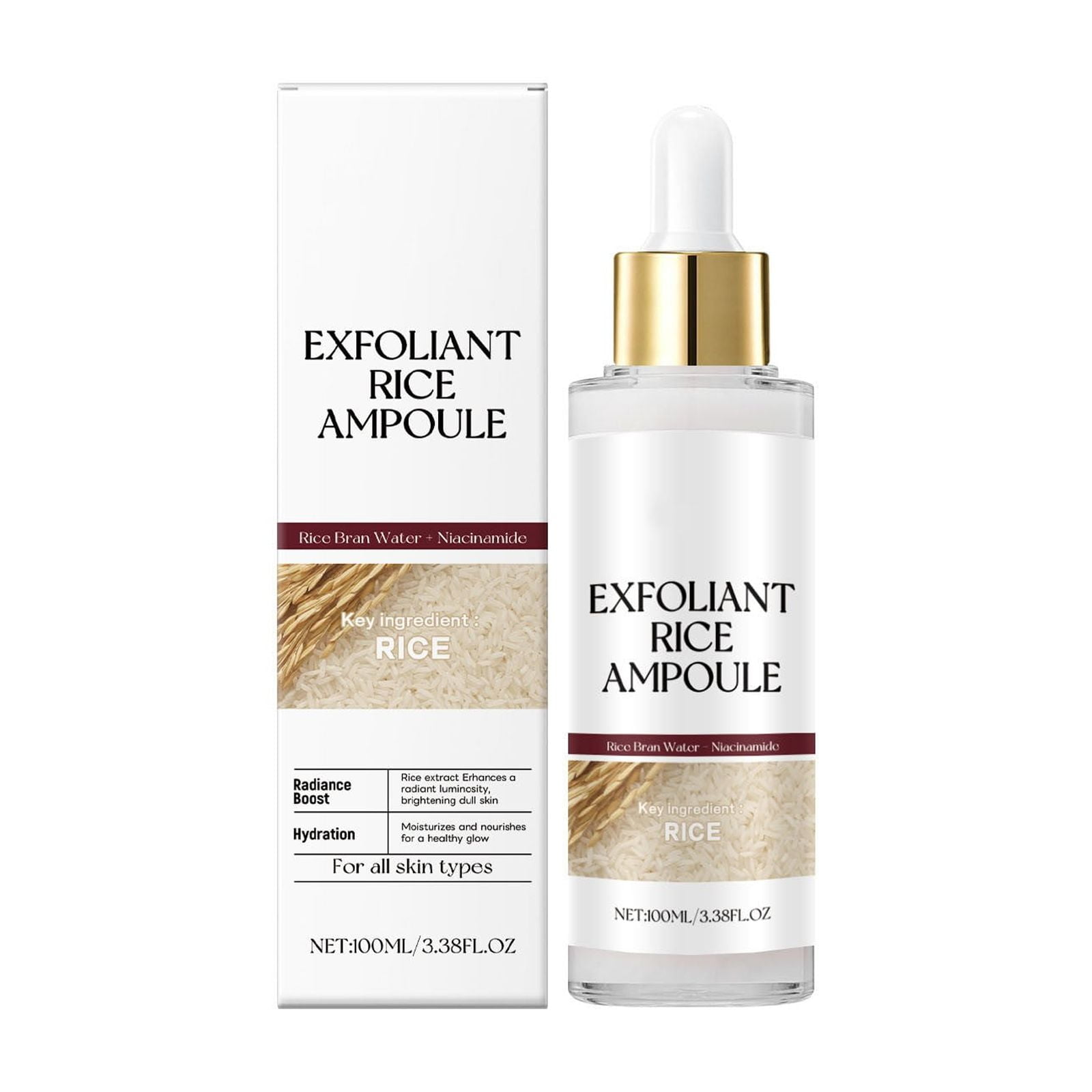 Cassia Pearl Peel Shot Glow Rice Ampoule Duo, White rice ampoule Soft ...