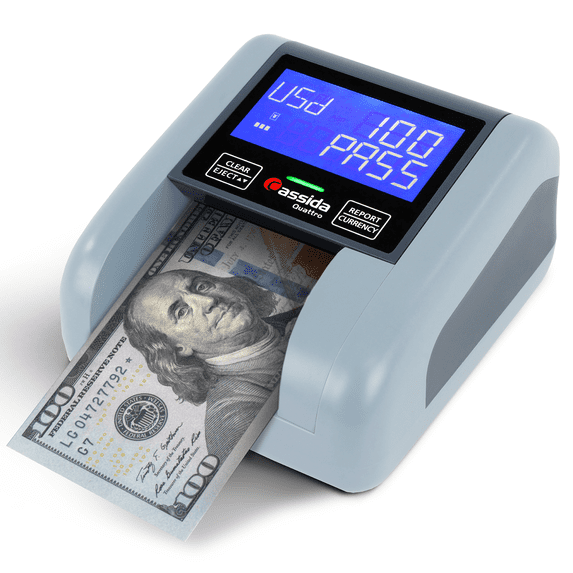 Cassida Quattro Counterfeit Detector, 4-Way Detection, Digital Display ...