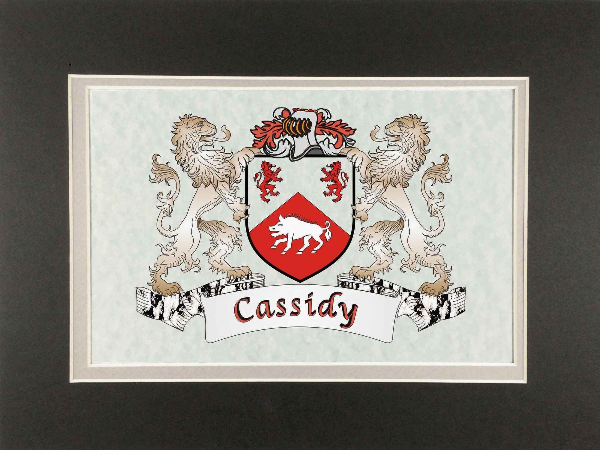 Cassidy Irish Coat of Arms Print - Frameable 9" x 12" - Walmart.com