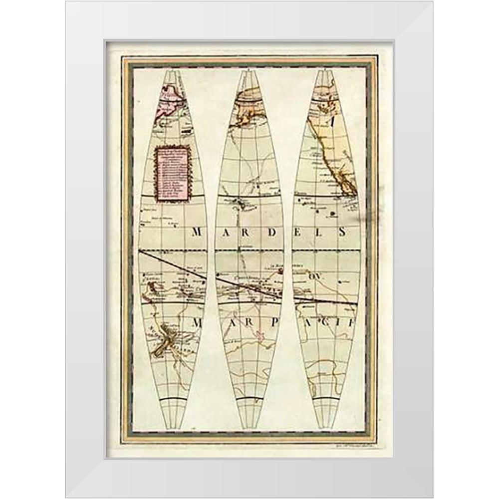 Cassini, Giovanni Maria 18x24 White Modern Wood Framed Museum Art Print ...