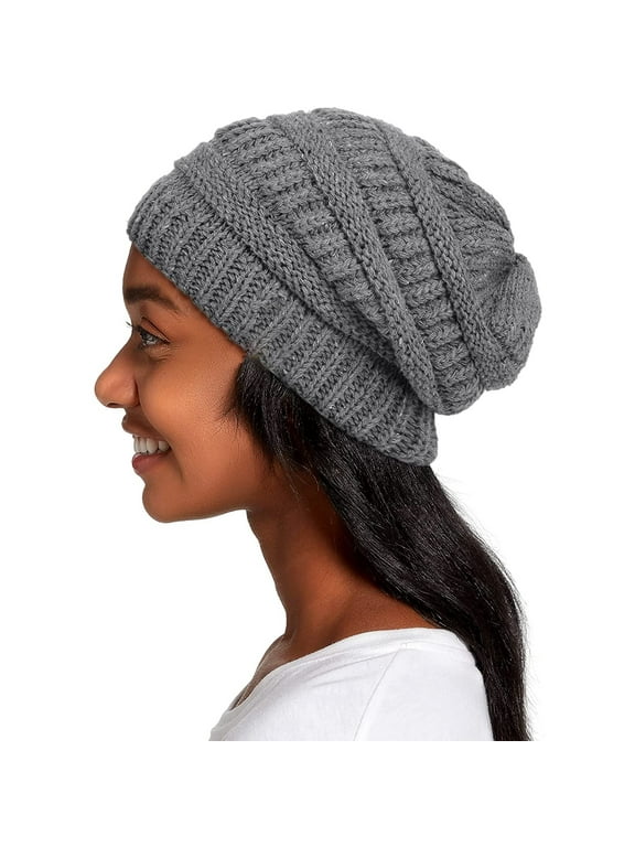 DLAPL Cotton Crochet Hat Handmade Knit Summer Slouchy Beanie Floral ...