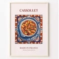 Cassoulet Maiolica Tile Plate Wall Art French Food Print Home Decor ...