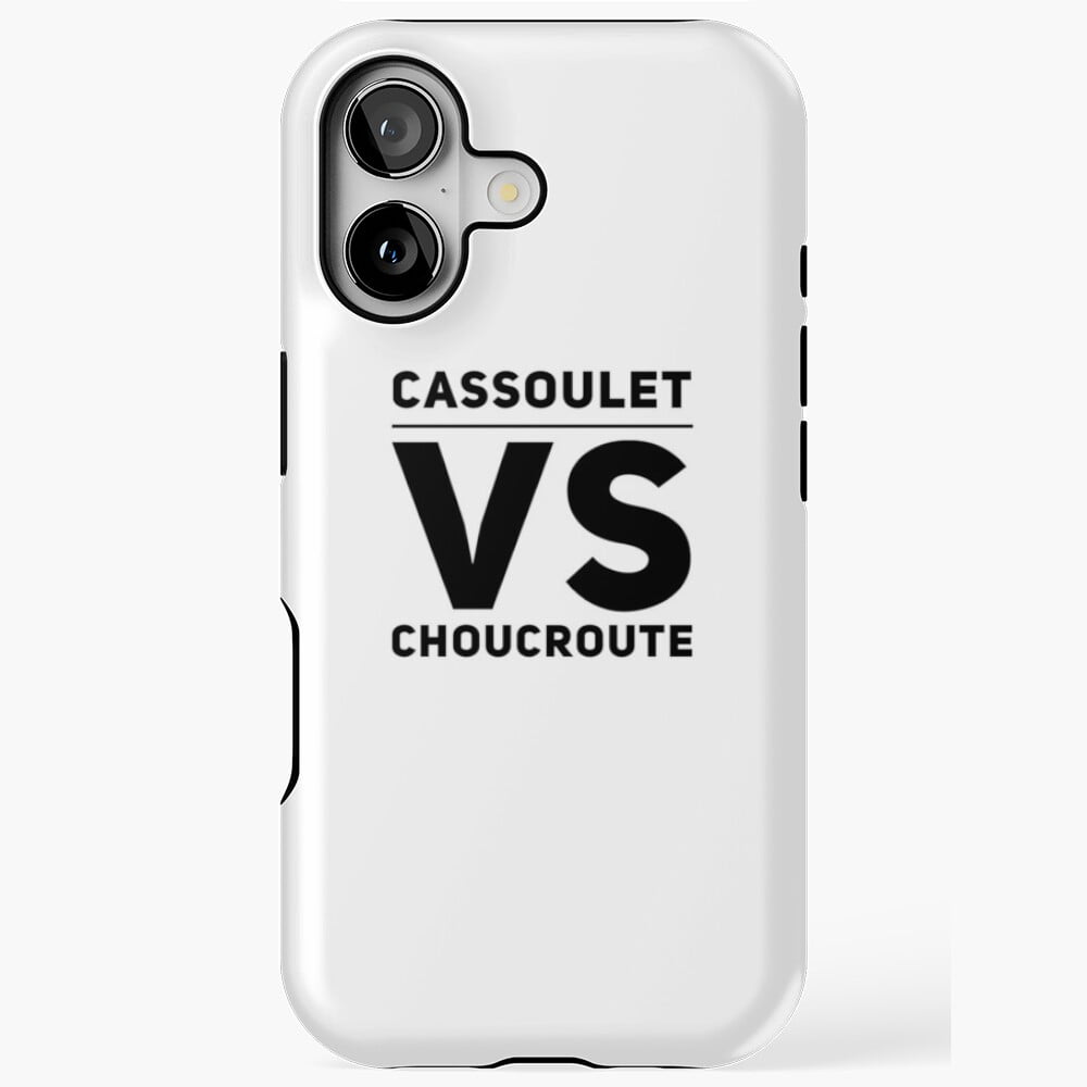 Cassoulet Vs Sauerkraut Funny Humor Food Battle Case for iPhone 11-17 ...