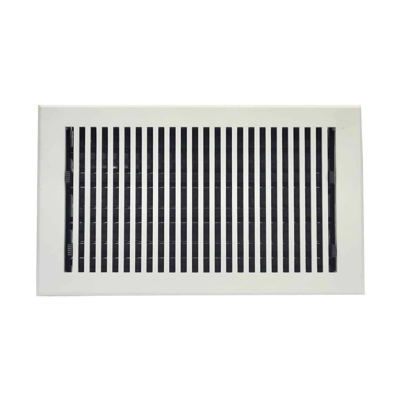 Cast Aluminum Floor Register with Removable Dampers | Powder Coated ...