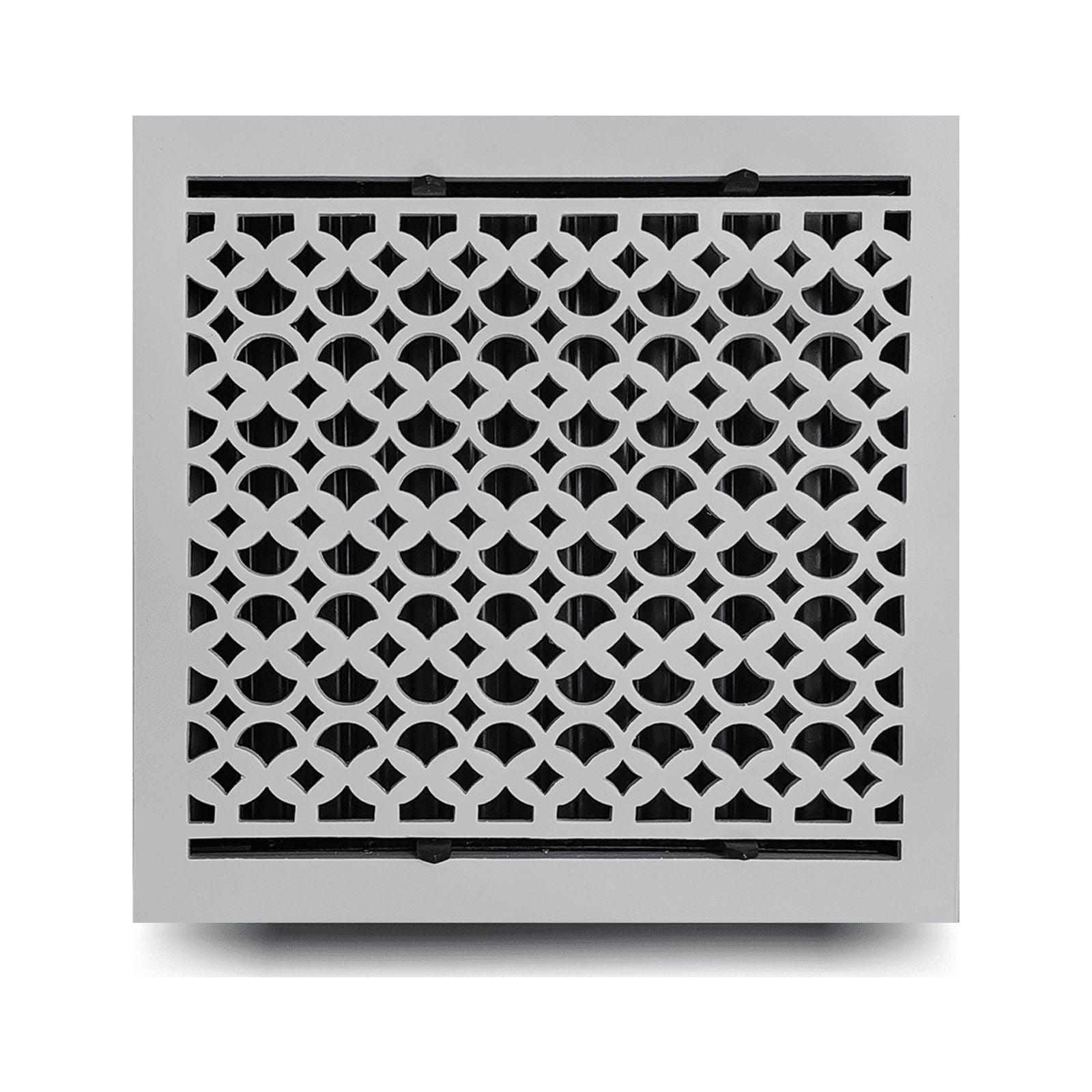 Cast Aluminum Floor Register with No Holes | 12" X 12" VR-100 | White ...