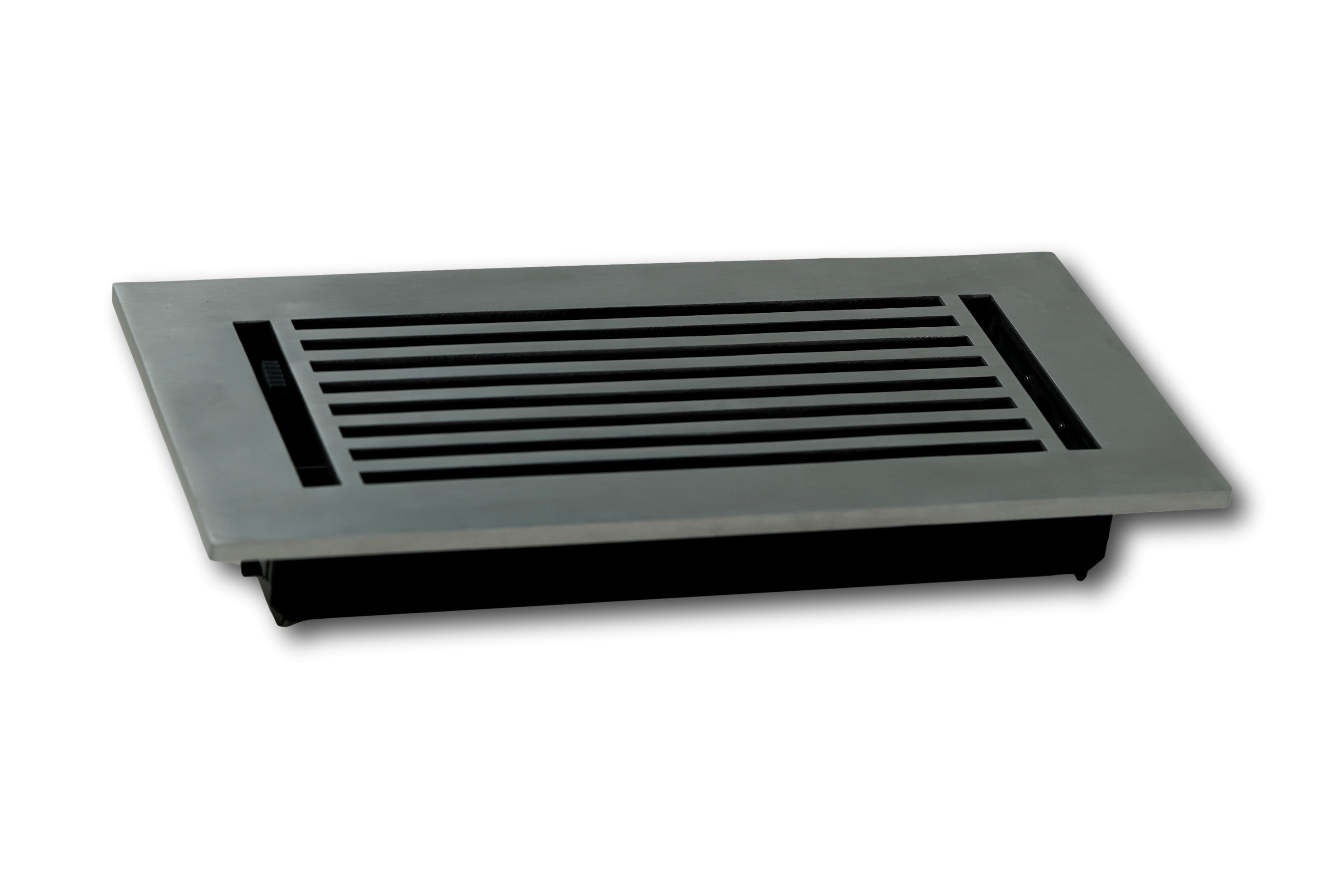 Cast Aluminum Linear Bar Vent Covers - Satin Nickel - 4 x 12 (Overall 5 ...
