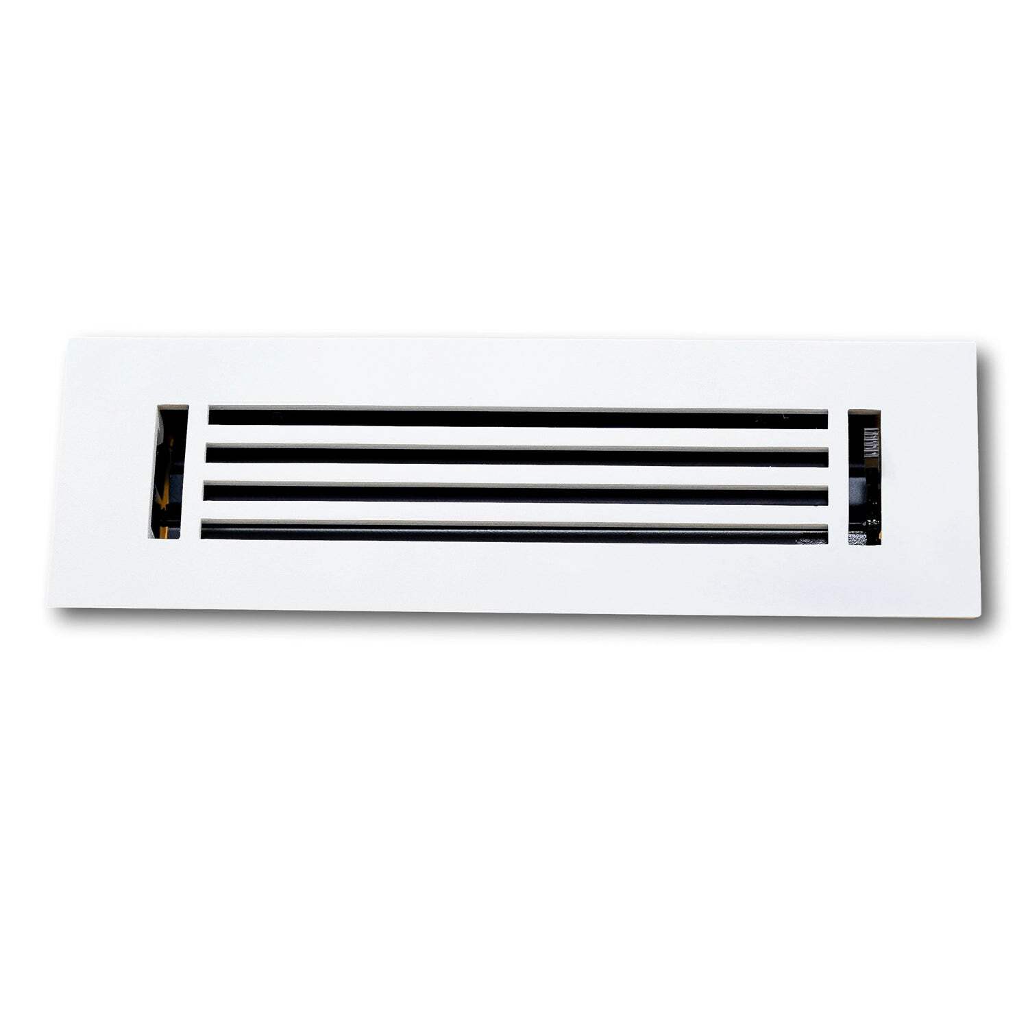 Cast Aluminum Linear Bar Vent Covers - White - 4 x 10 (Overall 5.75 x ...