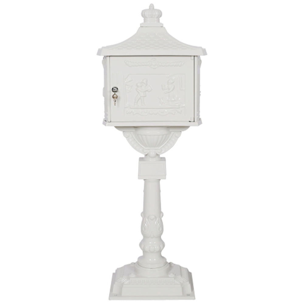 Cast Aluminum Mail Box,Postal Box , Mailbox White - Walmart.com