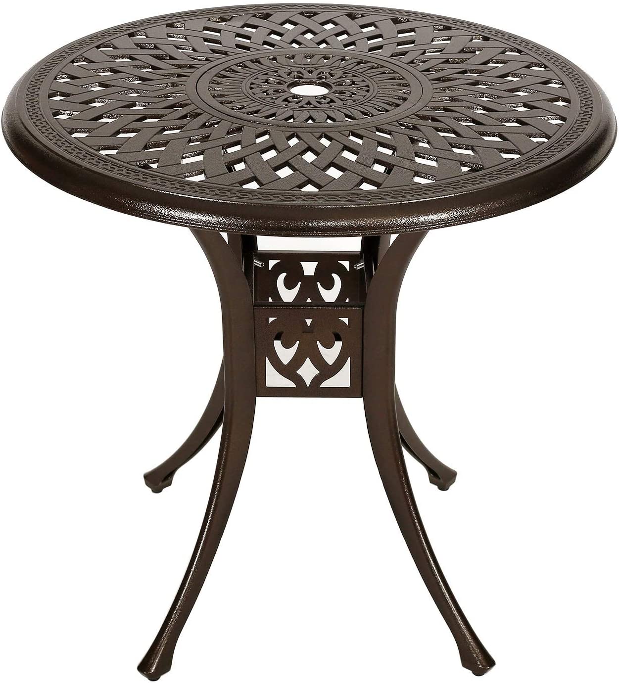 Cast Aluminum Outdoor Dining Table Bronze Finished Outdoor Furniture ...