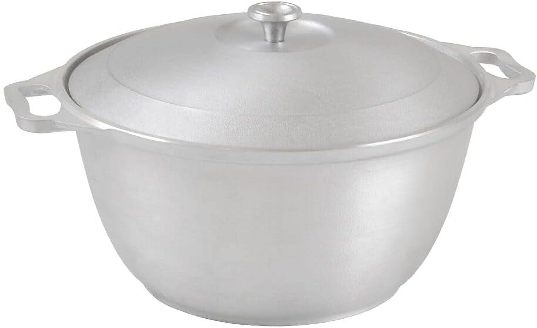 Cast Aluminum Pot with Lid 6.3 Qt (6 L) Cast Aluminum Casserole ...