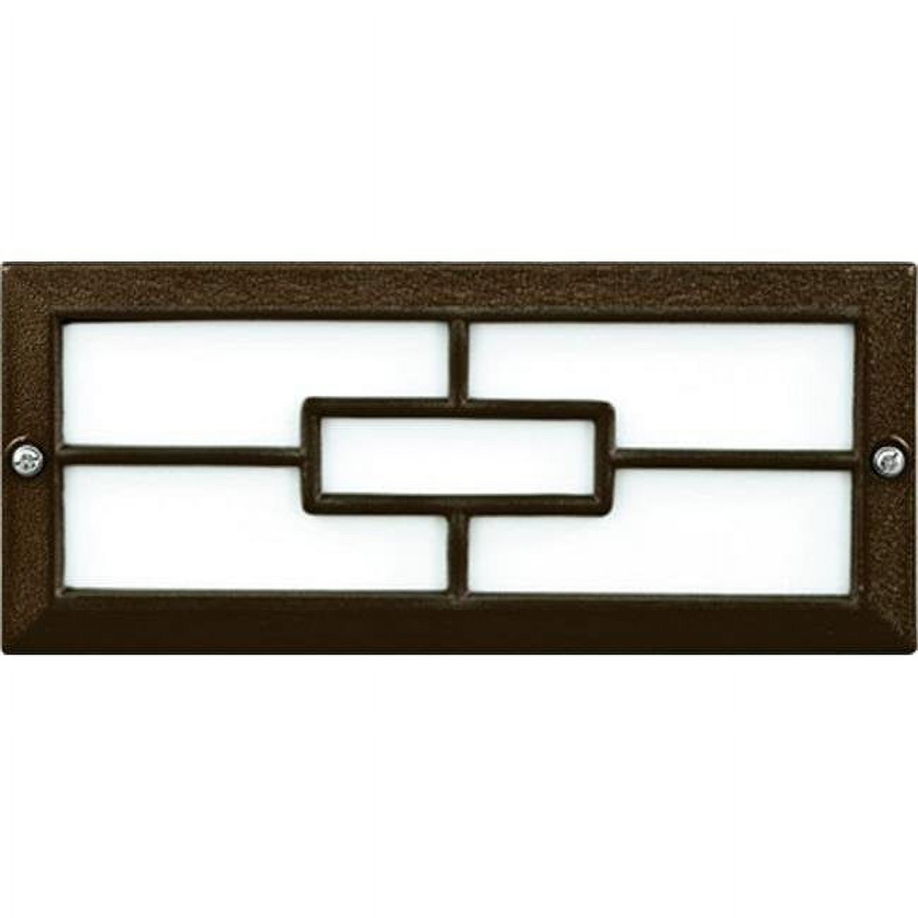Cast Aluminum Recessed Brick, Step & Wall Light, Bronze - 4 x 9.13 x 3. ...