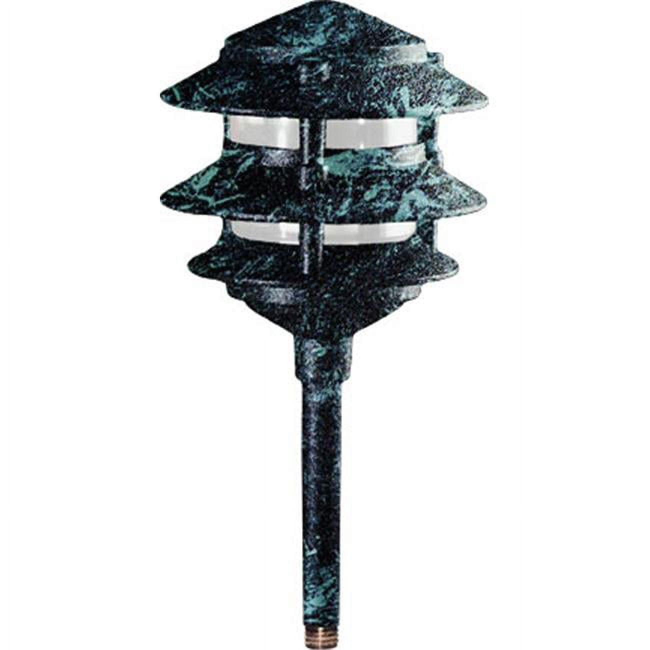 Cast Aluminum Three Tier Pagoda Light, Verde Green - Walmart.com