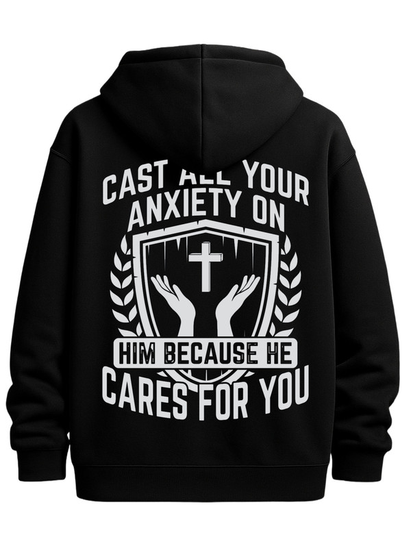 Cast Anxiety Away funny hoodies men sweatshirts black Cool Hoodies ...
