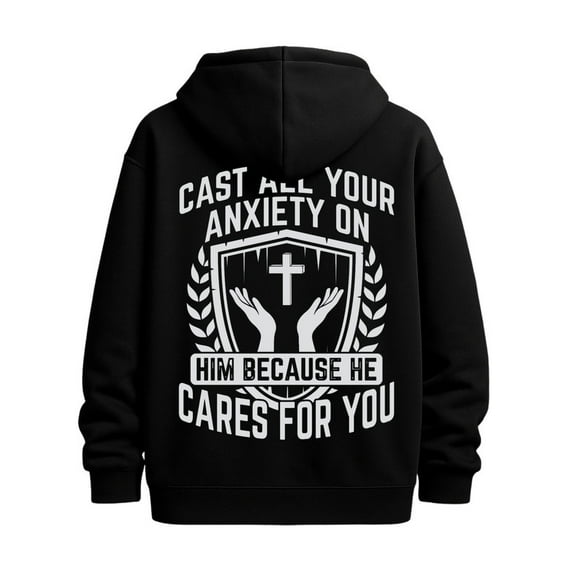 Cast Anxiety Away funny hoodies men sweatshirts black Cool Hoodies ...