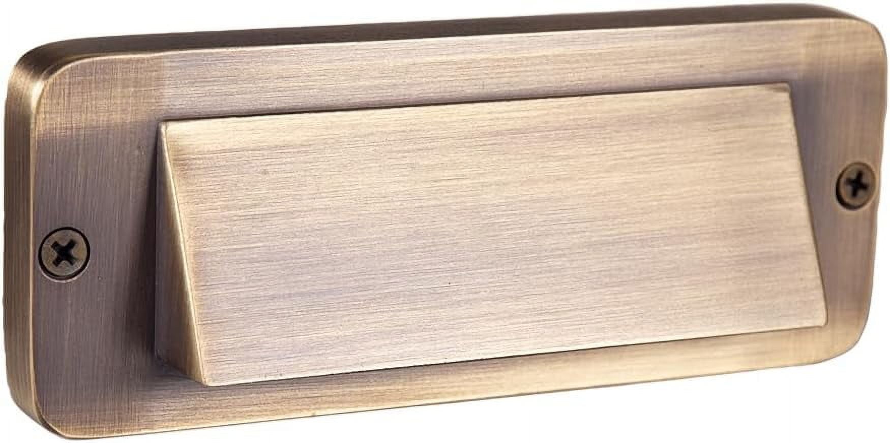 Cast Brass 12V 3W 2700K Warm White Mini Thin LED Hooded Outdoor Step ...