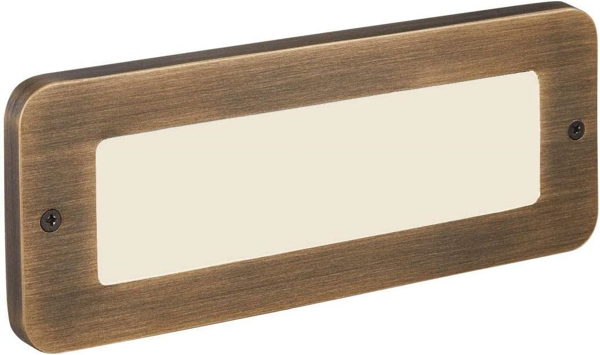 Cast Brass 12V 3W 2700K Warm White Thin Integrated LED Outdoor Step ...