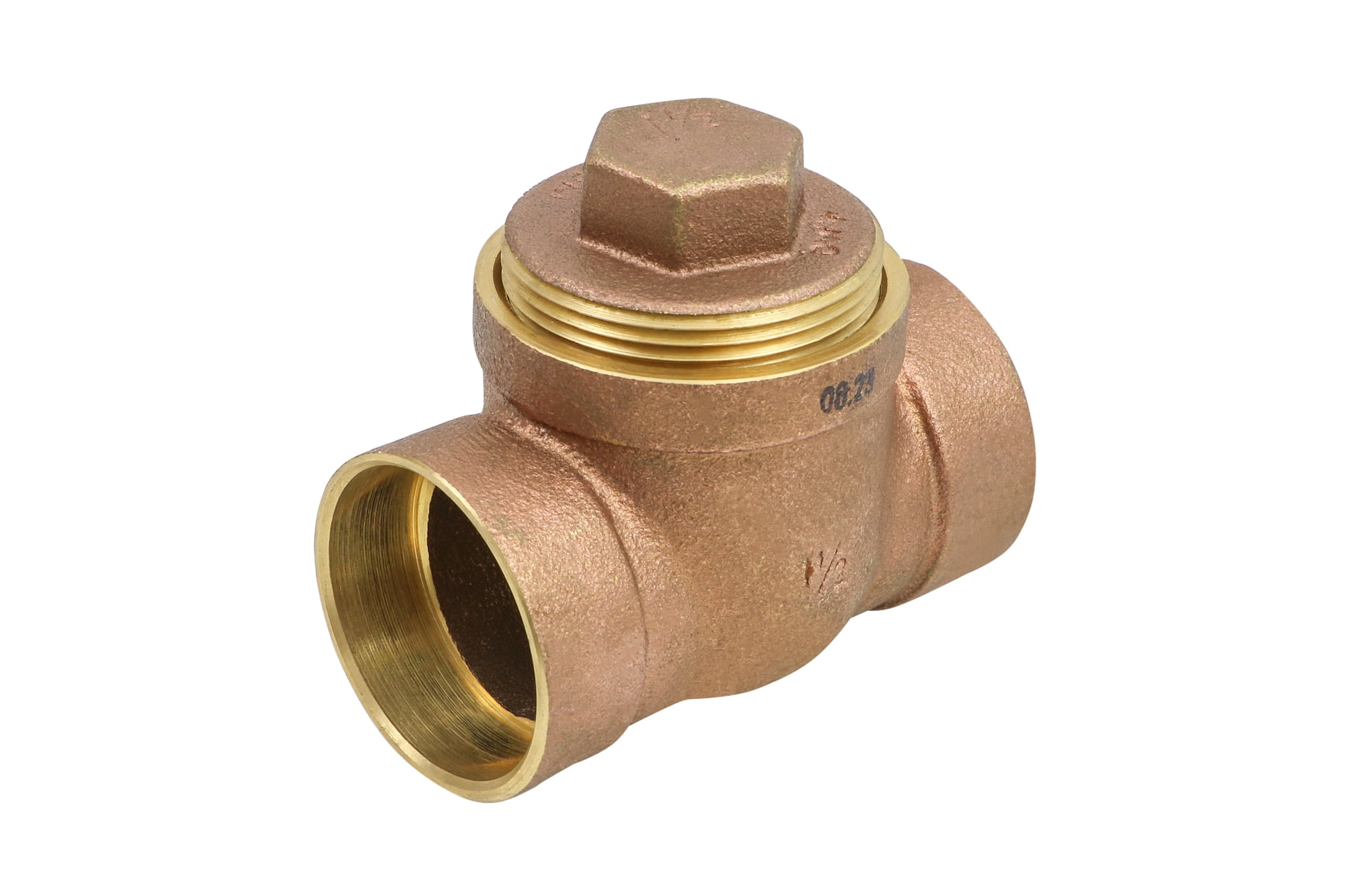 Cast Brass DWV Dandy Cleanout Tee with Plug 1-1/2" C for Drain, Waste ...