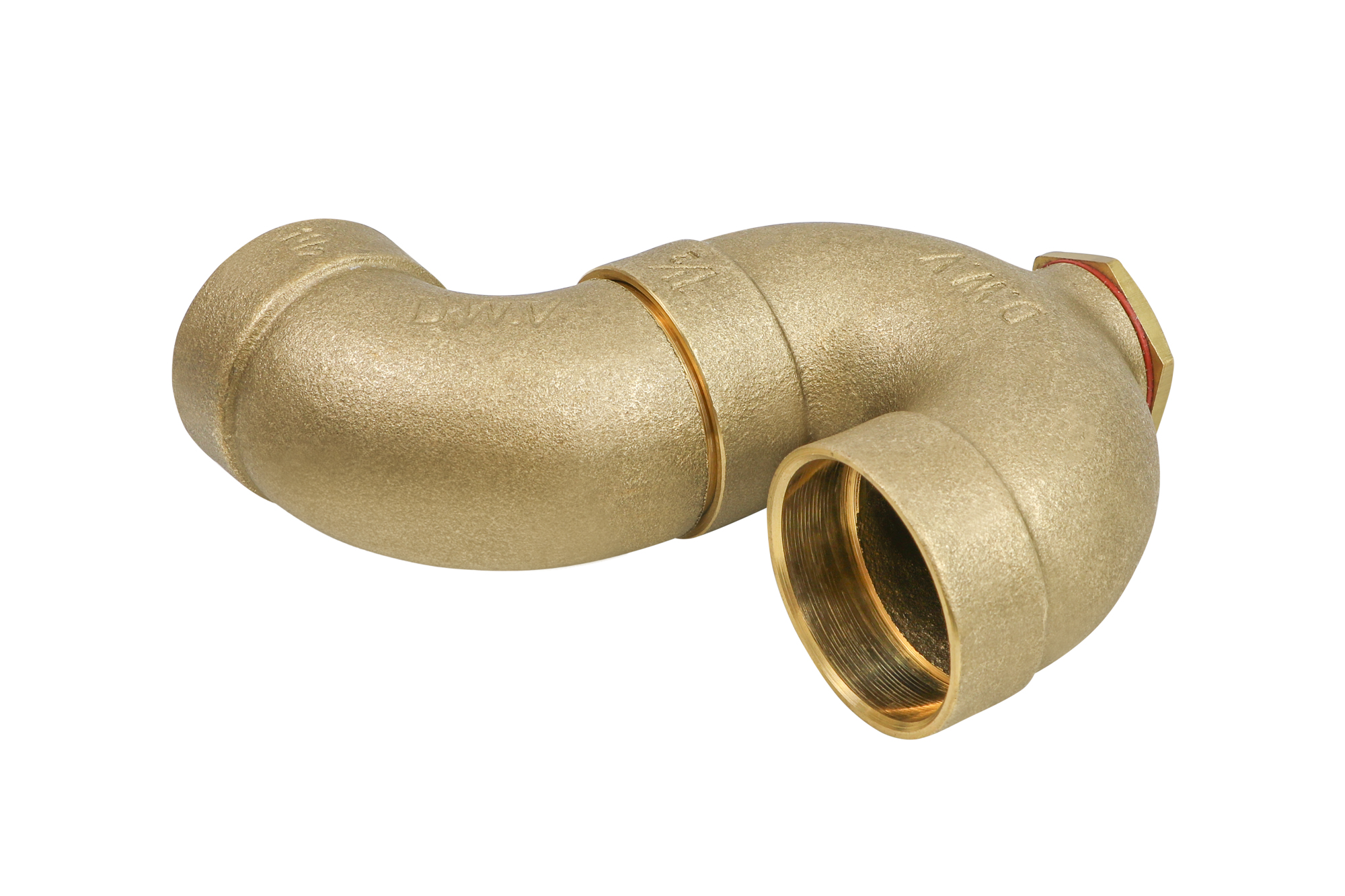 Cast Brass DWV Pressure Adapter 1-1/2" C x 2" M for Drain,Waste and ...